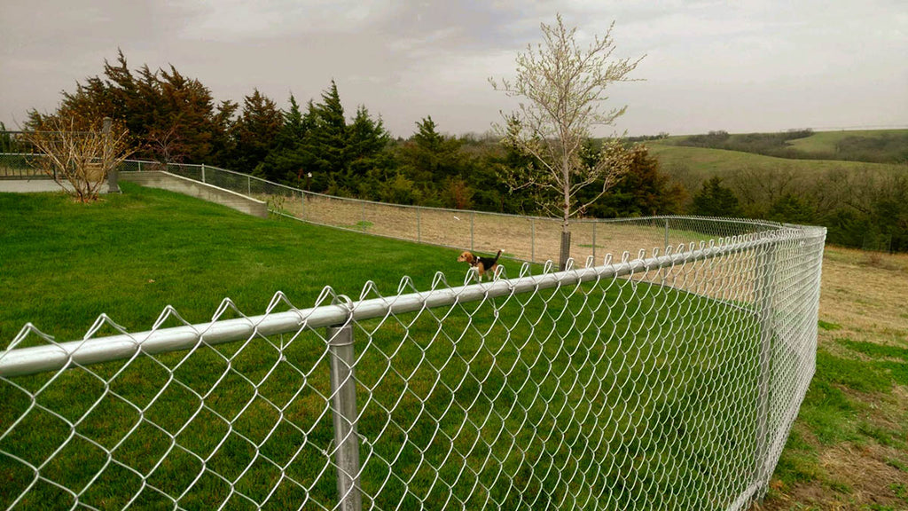 [100' Length] 4' Galvanized Chain Link Complete Fence Package – America ...