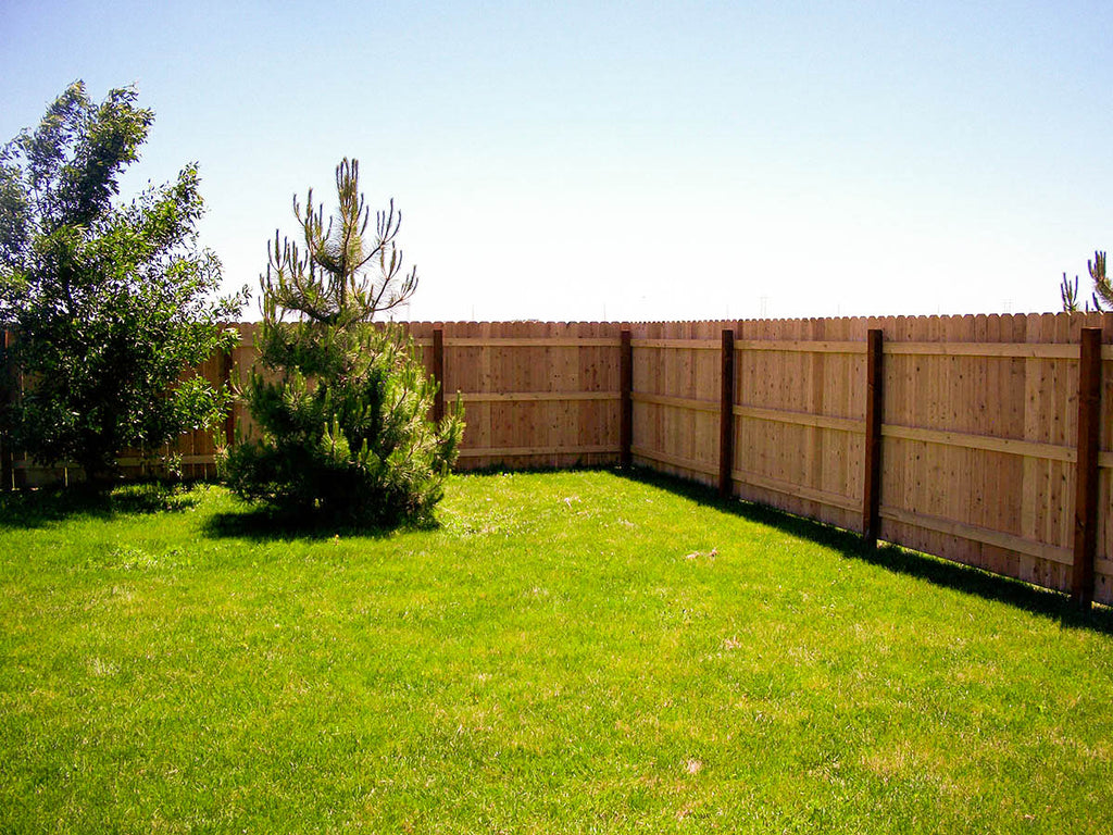 [100 Feet Of Fence] 6' Tall Cedar Wood Solid Privacy Complete Fence Pa ...
